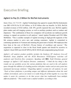 Instrument Business Outlook - IBO